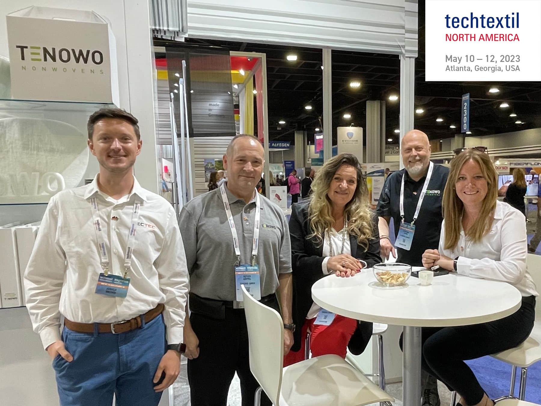 techtextil with our friends at Tenowo - pectec.com